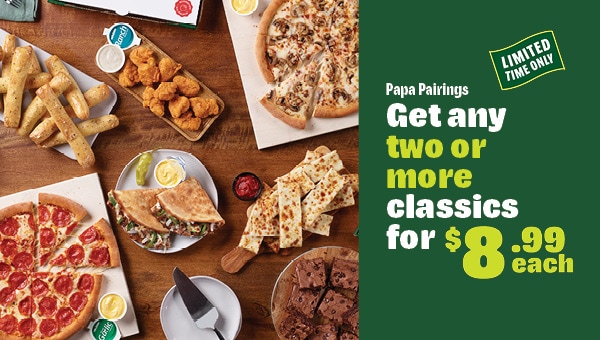 Papa Johns Pizza Canada Order For Delivery Or Carryout